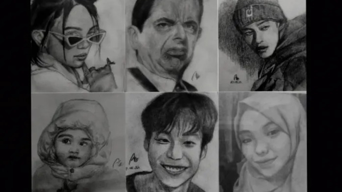 Jasa gambar potret wajah