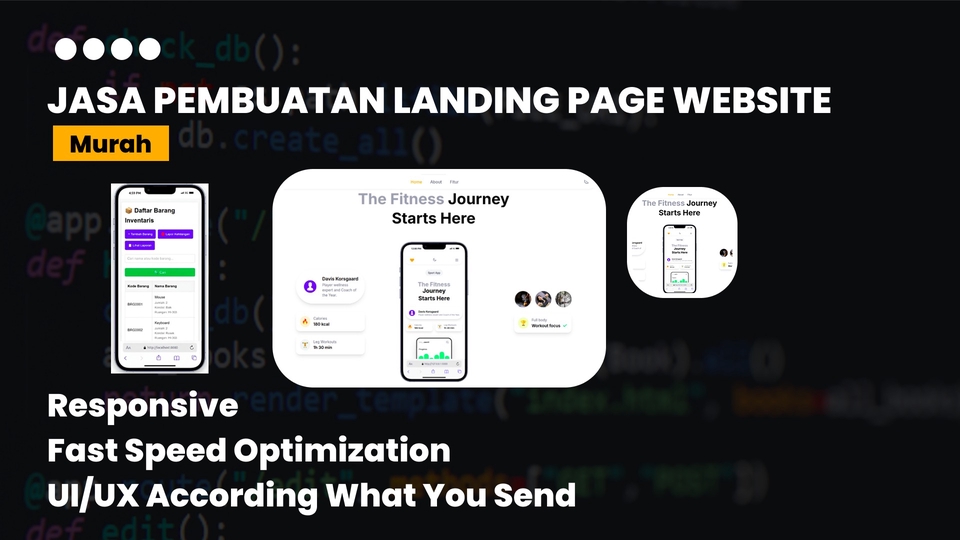 Landing Page Statis Responsive dengan HTML & Tailwind CSS (Clean Code & Fast Load)