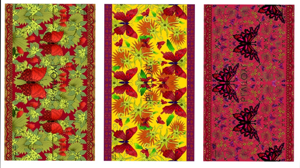 MOTIF BATIK, SCRAF ATAU HIJAB