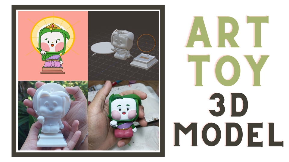 รับออกแบบ ขึ้นไฟล์ 3D Printing ปริ้น พร้อมทำสีครบวงจร