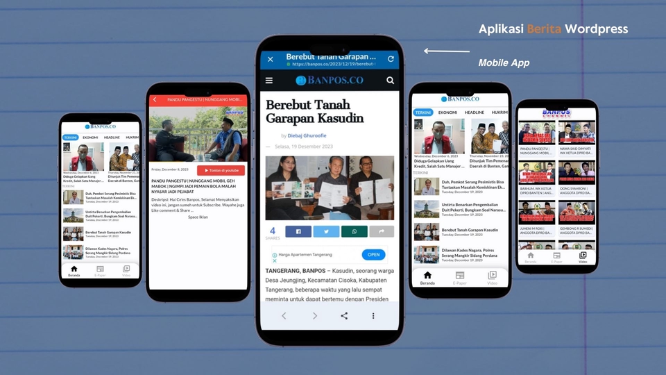 Website dan Aplikasi Iklan/Berita Mobile Friendly