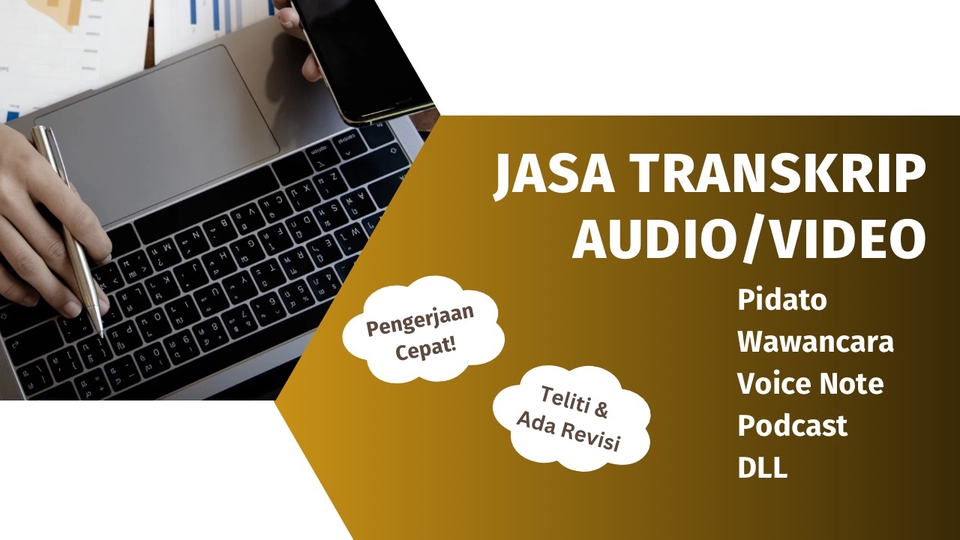 Jasa Transkrip Audio/Video (Verbatim)