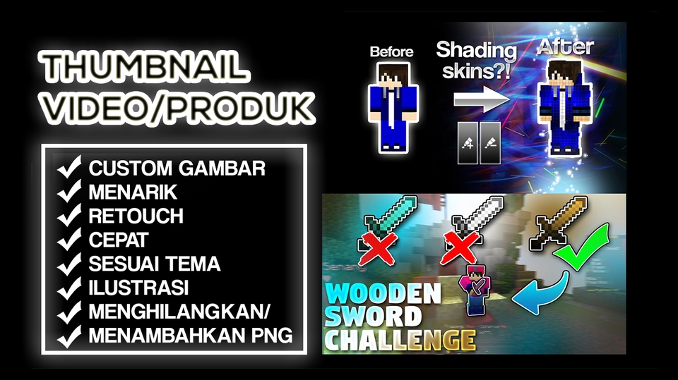 Membuat Thumbnail Video atau Produk Cepat Fast Response