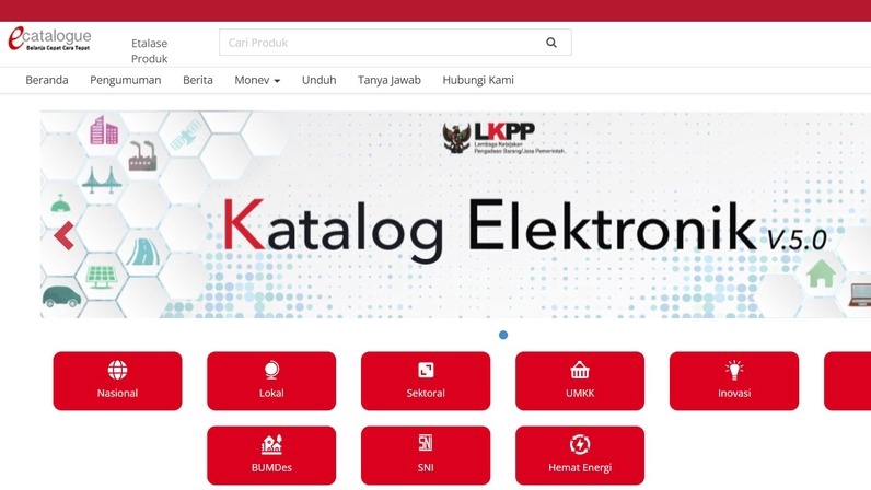 Jasa Upload Produk Perusahaan di E-Katalog V5 LKPP
