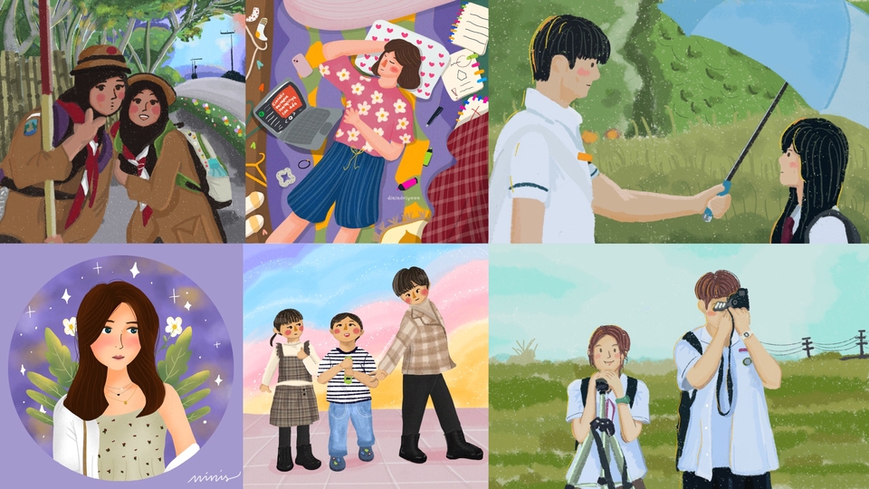 Illustrasi 2D karakter IbisPaint