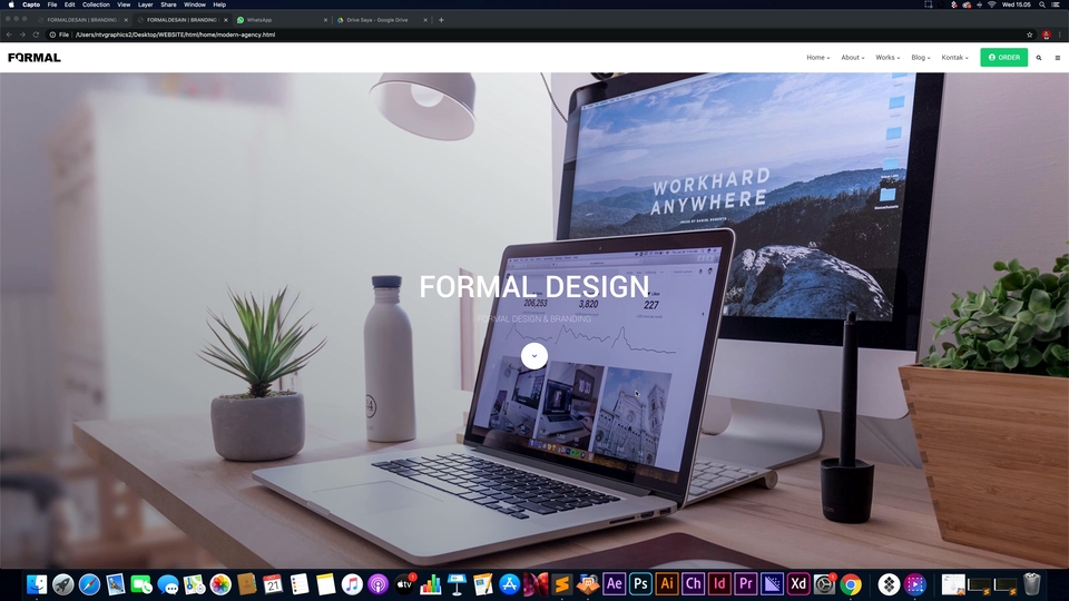 Website Front End , Back end & Database MYSQL link
