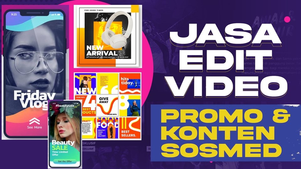 JASA EDITING VIDEO PROMO & KONTEN SOSMED - MURAH & CEPAT