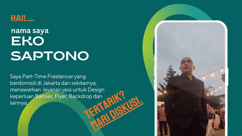 Desain Banner, Backdrop dan Flyer dengan Gaya Modern dan Minimalis