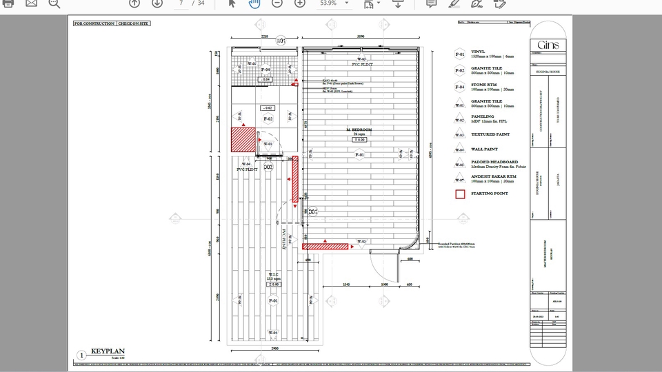 Paket 2D: Drafting Interior Design