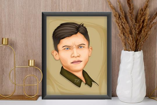 DESAIN VECTOR WAJAH 1 HARI JADI