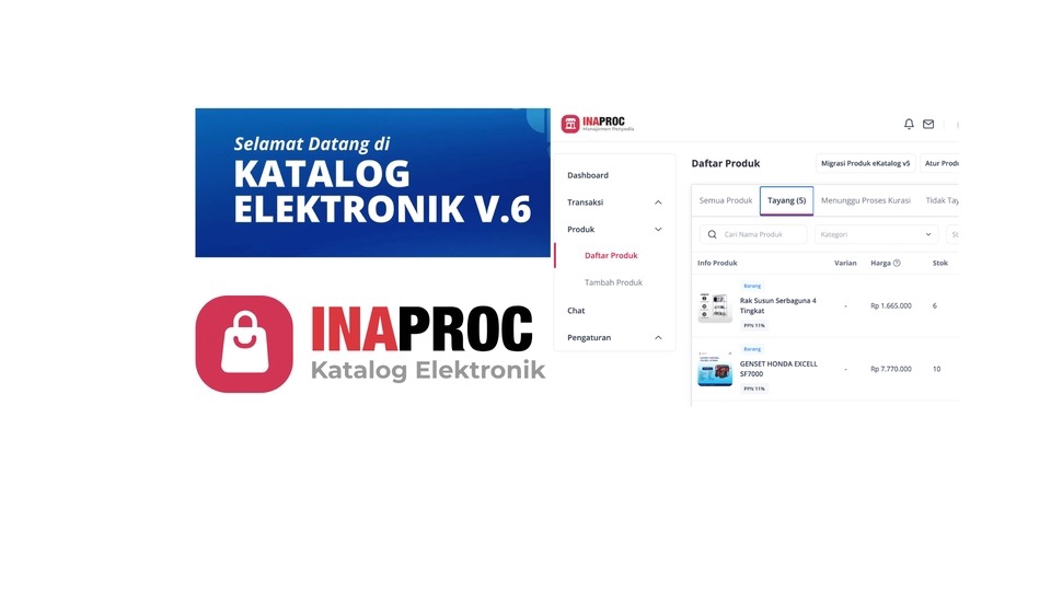 Jasa Pembuatan Akun E-Katalog Versi 6 & Katalog INAPROC