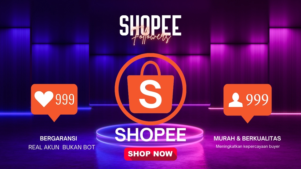 FOLLOWERS SHOPEE MURAH BERGARANSI