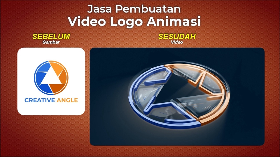 Pembuatan Animasi 3D Opening Bumper Intro Logo KILAT 1 hari jadi