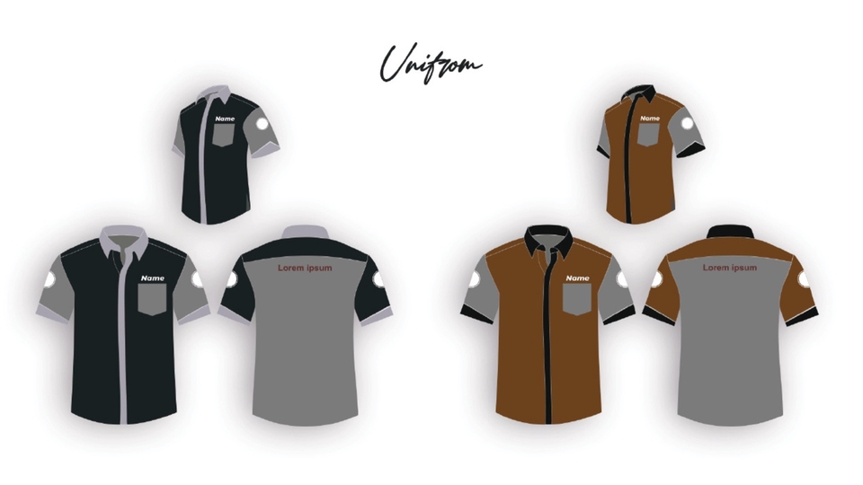 DESAIN SERAGAM KOMUNITAS, KANTOR, PERUSAHAAN PROFESSIONAL