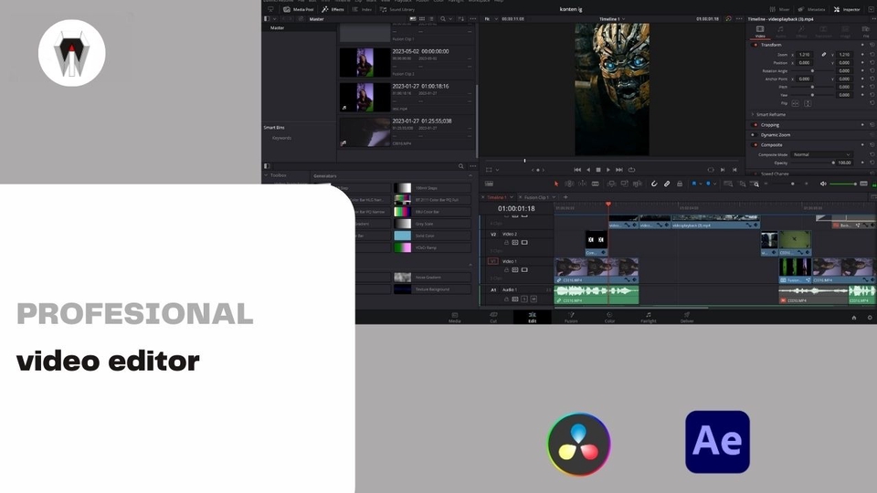 video editor professional -JABODETABEK