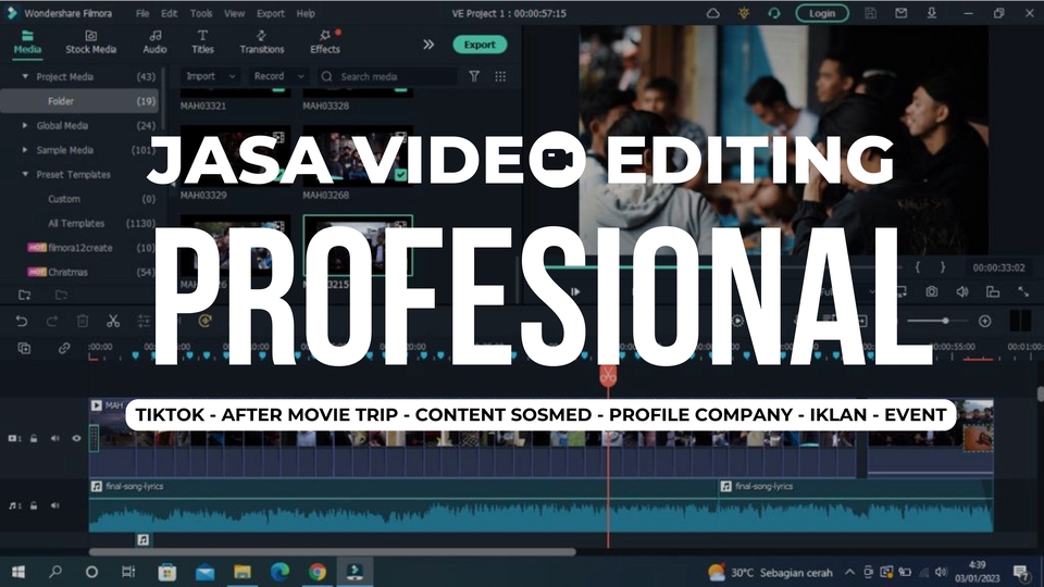 JASA EDITING VIDEO PROFESIONAL CEPAT