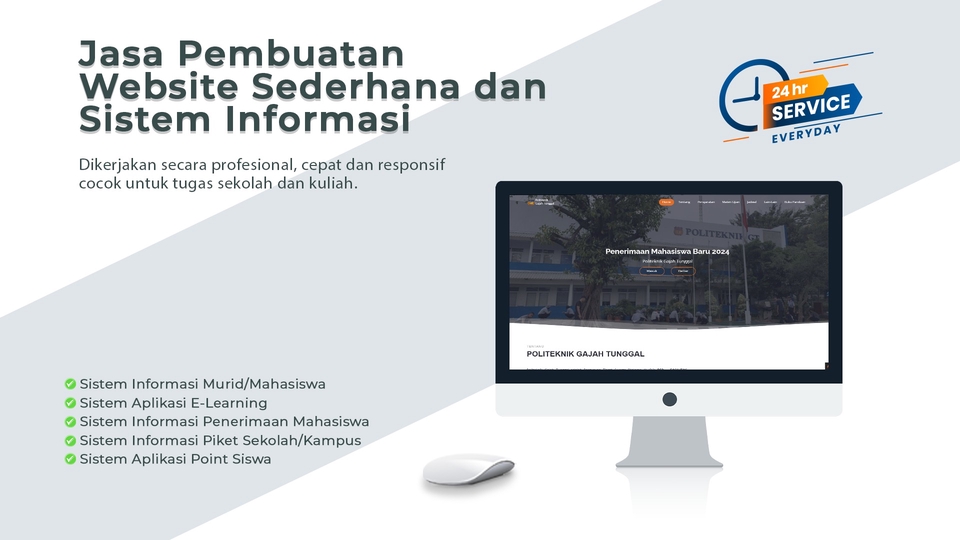 Jasa Pembuatan Website Sistem Informasi untuk Tugas Sekolah dengan Framework CodeIgniter 4