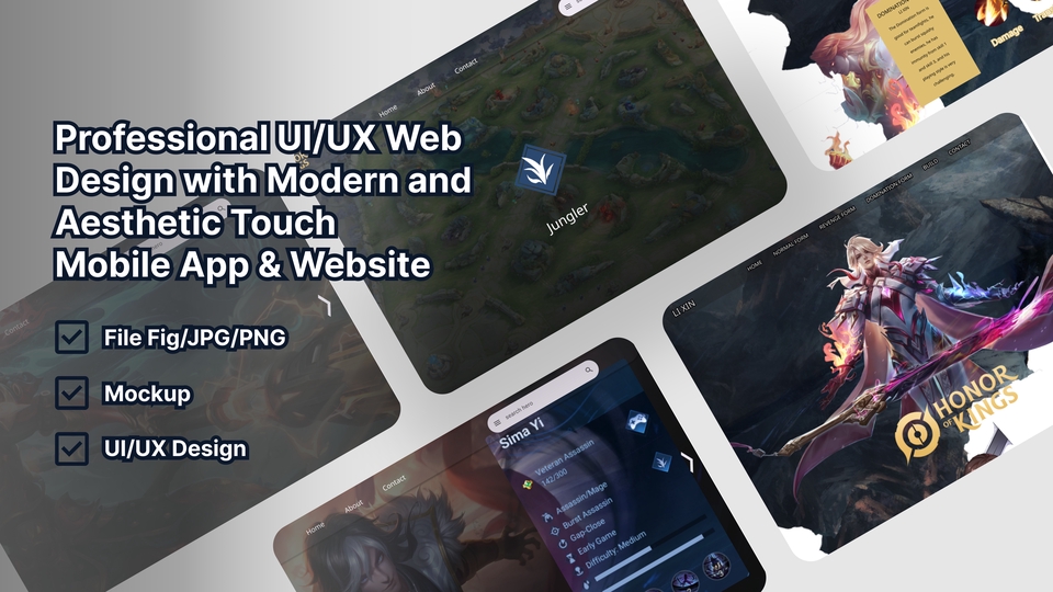 Professional UI/UX Web Design with Modern and Aesthetic Touch