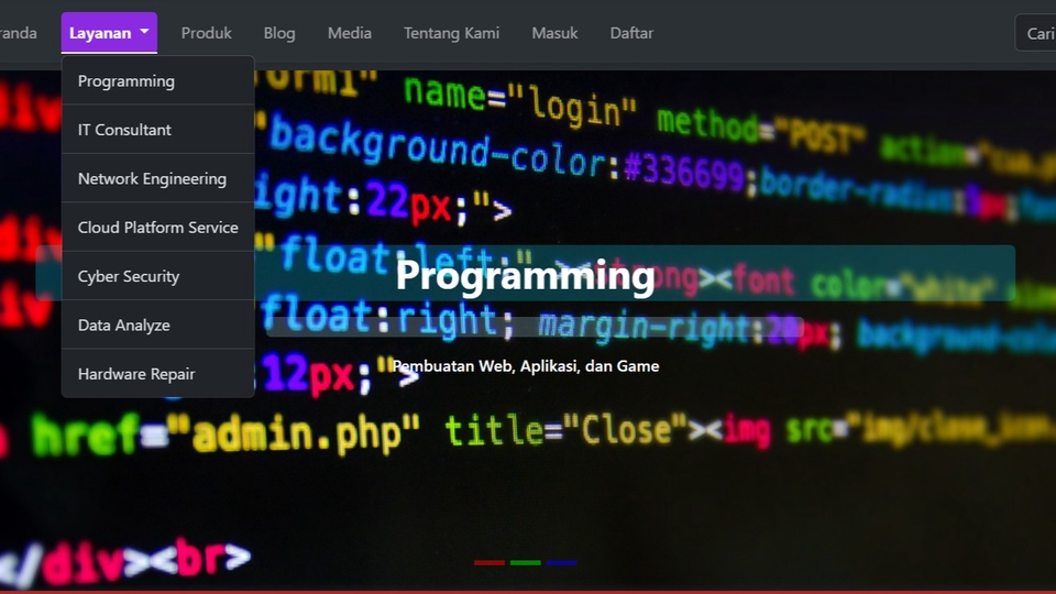 Jasa Website Untuk Bisnis Online Atau Artikel Berita dan Pendidikan