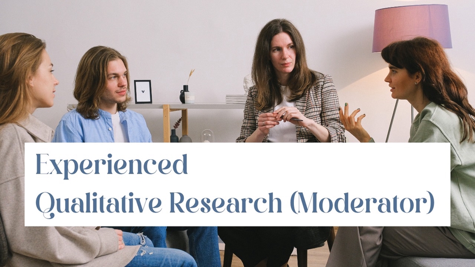 Jasa Qual Researcher (Moderator) - IDI/FGD/Usability Testing