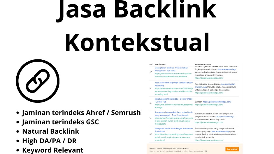 Jasa Backlink Kontekstual / Guest Post/ Product Placement