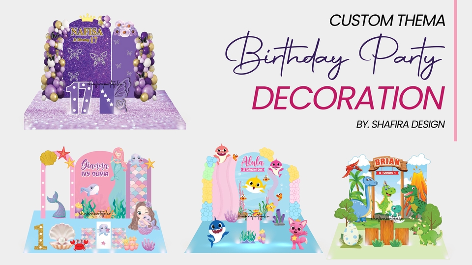BIRTHDAY PARTY DECORATION - CUSTOM THEMA DESIGNER