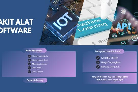 Jasa Rakit Alat IoT, Software, Machine Learning, Web, Coding