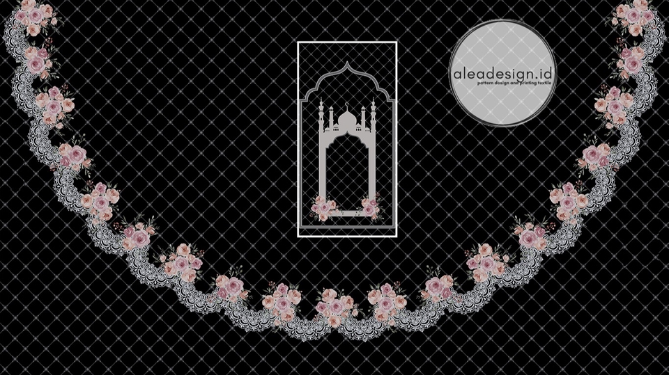 design mukena (include sajadah ukuran 100x50 cm)