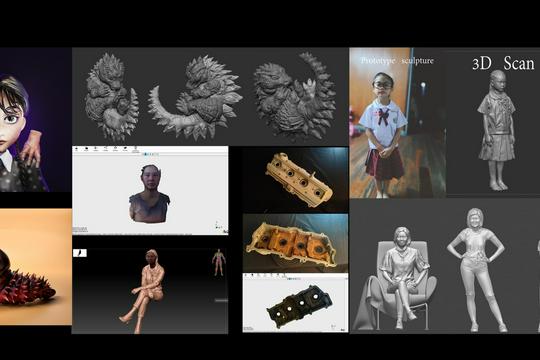 รับออกแบบ 3D Model-ฟิกเกอร์ และทำภาพ3D Packshot สินค้า-3D Packaging