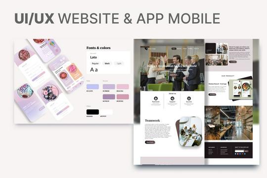 Design Website & App Mobile UI/UX by request