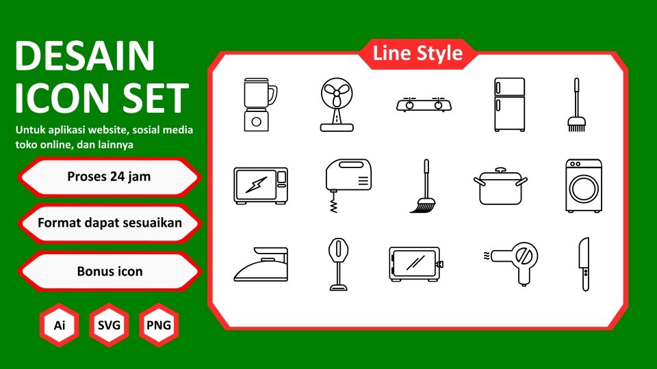 Paket Desain Ikon Lengkap: Solusi Cepat dan Kreatif!