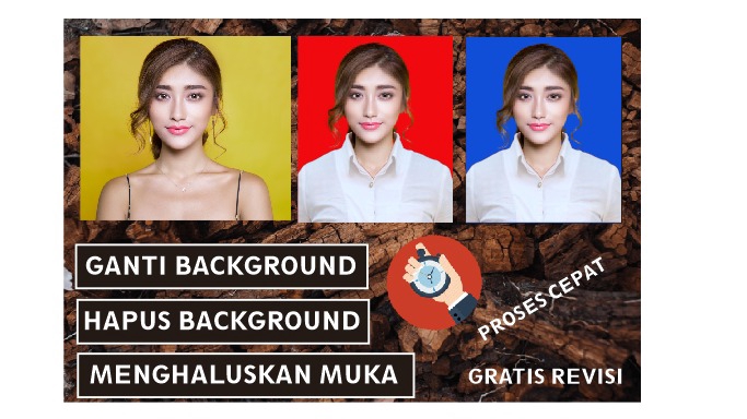 EDIT FOTO DAN HAPUS/GANTI BACKGROUND CEPAT FREE REVISI