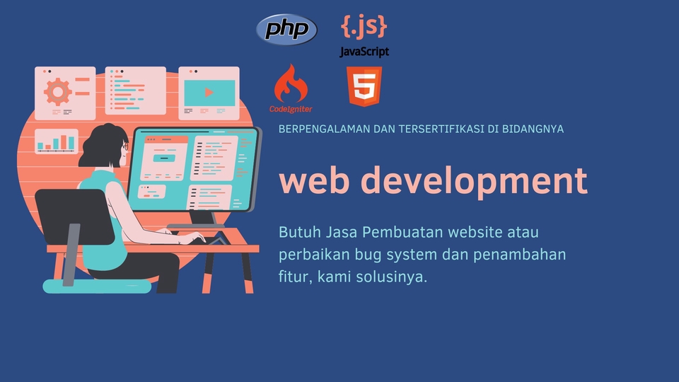 Jasa Pembuatan Aplikasi Web atau Sistem Informasi menggunakan (PHP native, Laravel dan Codeigniter)