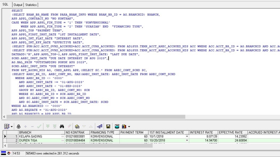 SQL Developer and Data Analyst