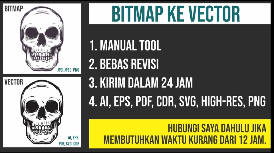 TRACING GAMBAR BITMAP DENGAN MANUAL TRACE