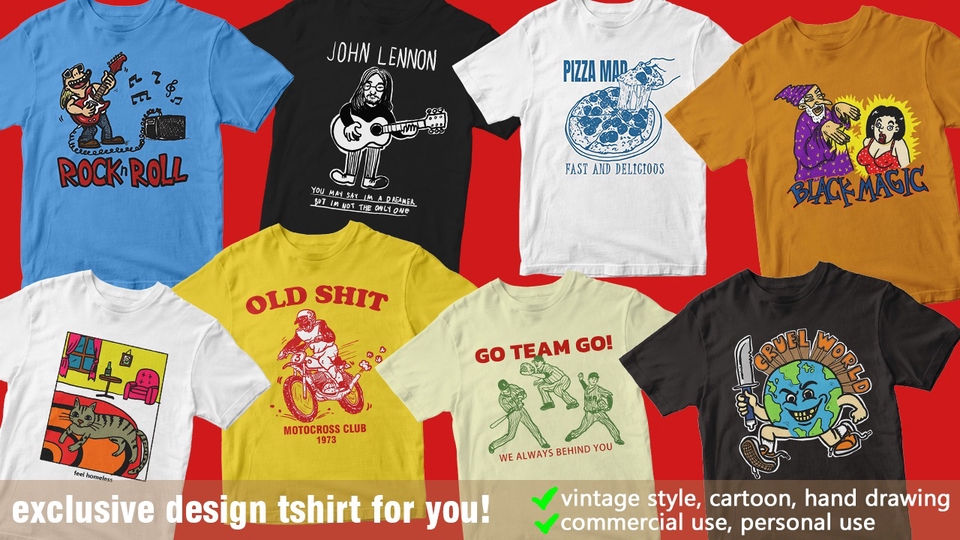 design vintage tshirt hand draw drawing desain kaos distro,clothing ...