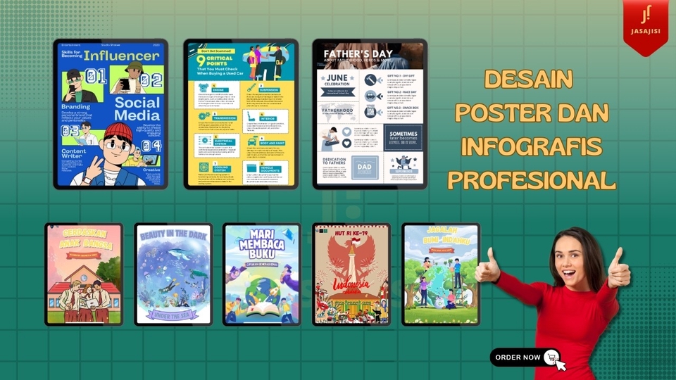 Jasa Desain Poster dan Infografis Menarik, Cepat dan Murah