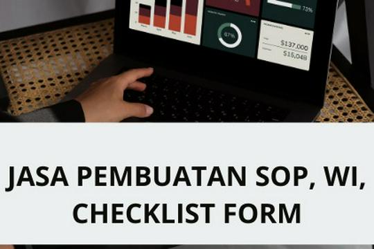Jasa Pembuatan SOP, WI, dan Checklist Form: GMP, HACCP, ISO 22000