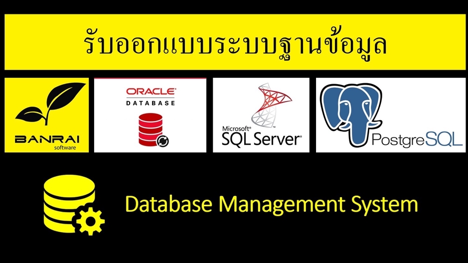 รับออกแบบระบบฐานข้อมูล และวิเคราะห์ระบบฐานข้อมูล Database ,Database Design
