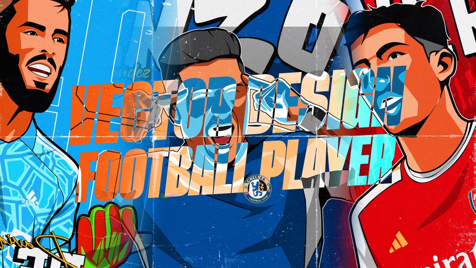 DESIGN VECTOR FOOTBALL PLAYER