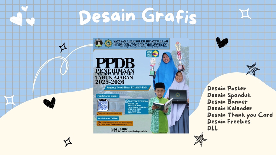 Desain poster yang menarik dan colorful