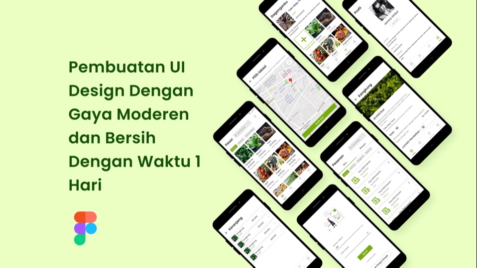 Pembuatan UI Design Dengan Gaya Moderen dan Bersih Dengan Waktu 1 Hari