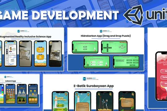 Game Development Unity berbasis 2D/3D, AR, Kuis, Game Edukasi untuk Media Pembelajaran Interaktif