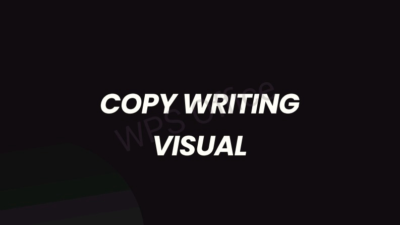 Copy Writing Visual Brand