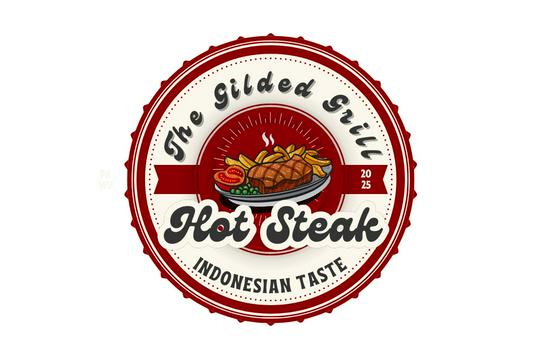 Desain Logo Makanan dengan Gaya Modern