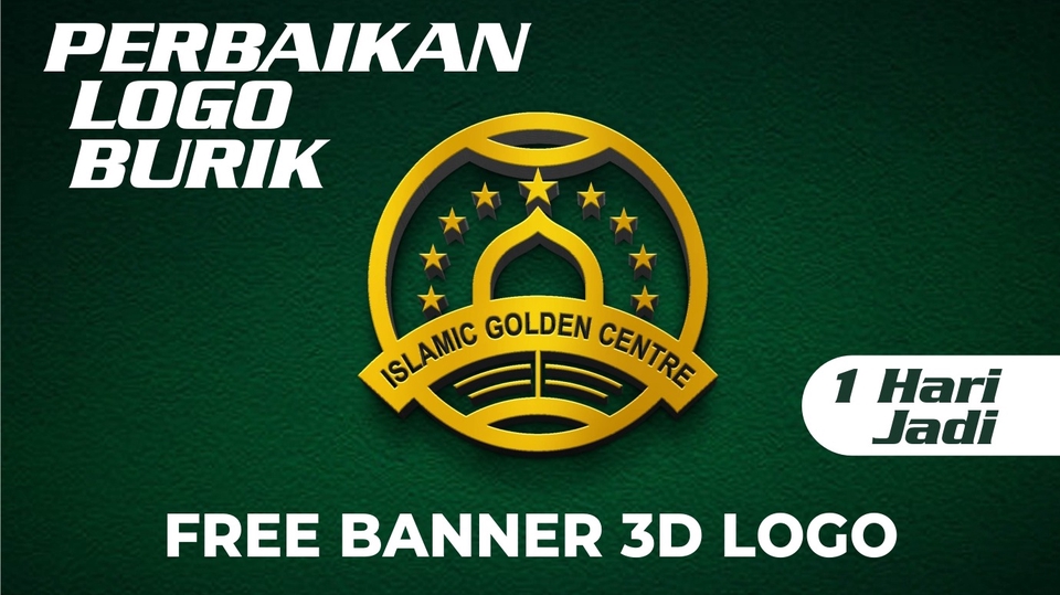PERBAIKAN LOGO BURIK | LOW TO HIGH RESOLUTION