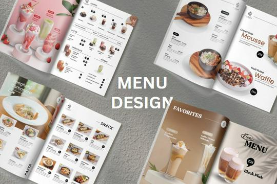Desain menu restaurant | cafe | f&b simple dan minimalist