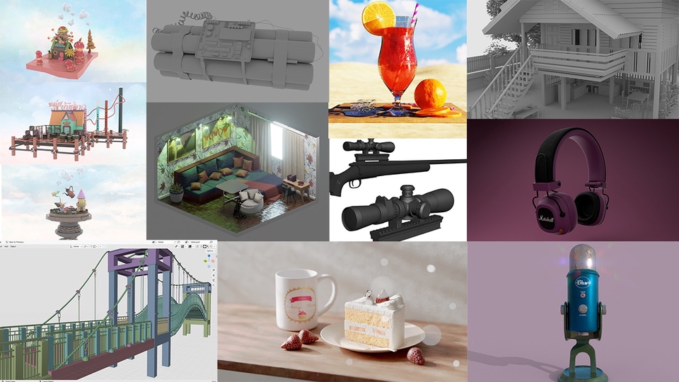 รับออกแบบ 3D Models/Rendering