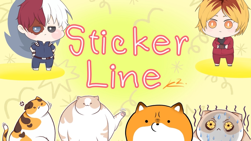 รับออกแบบและวาด sticker line ในราคาและรูปแบบที่น่ารักมุมิ