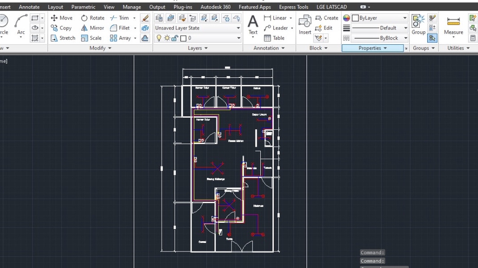 Desain 2d wiring elektrikal, desain dan rancang produk